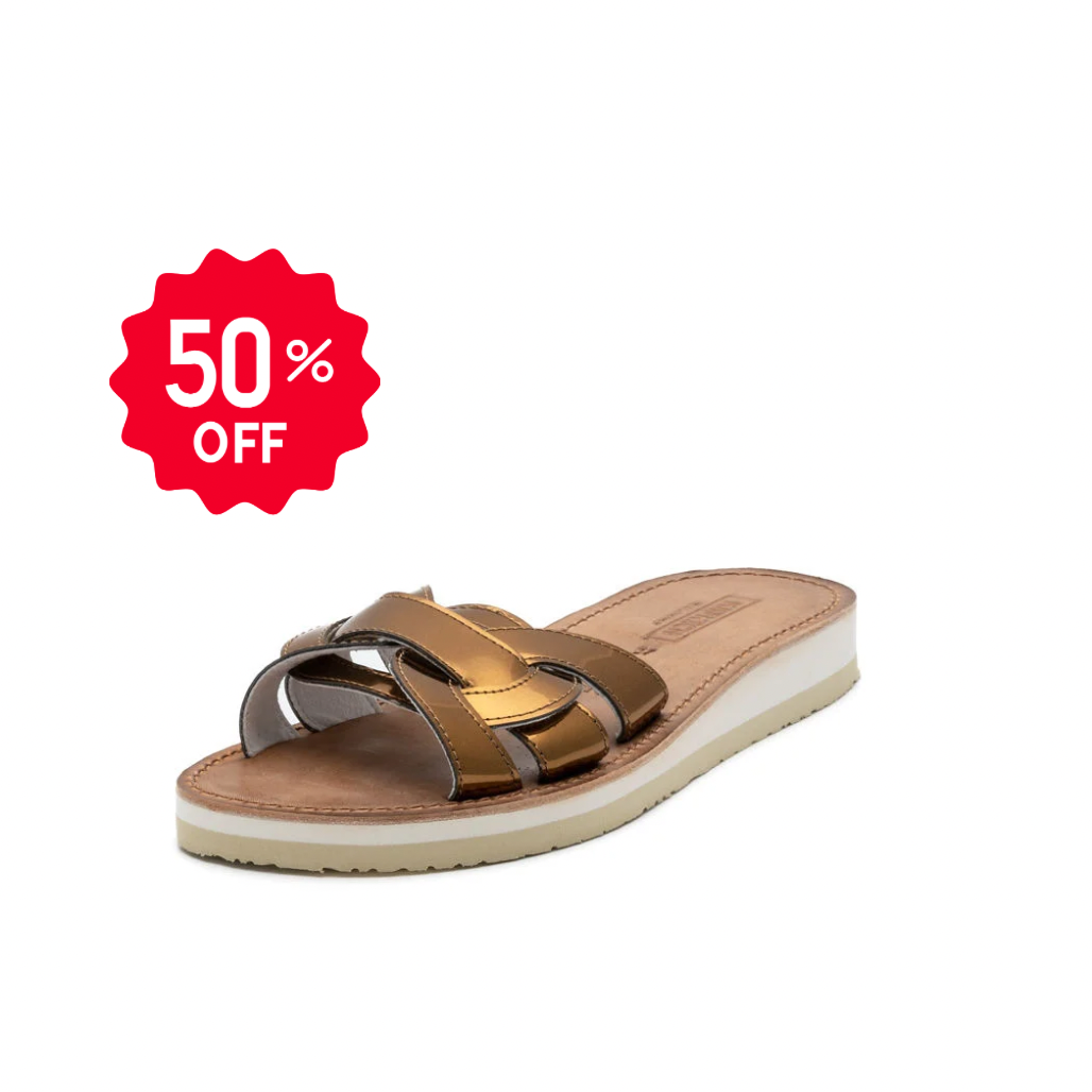 ZOE Mayrich Woven Bronze Slides – cherri bellini